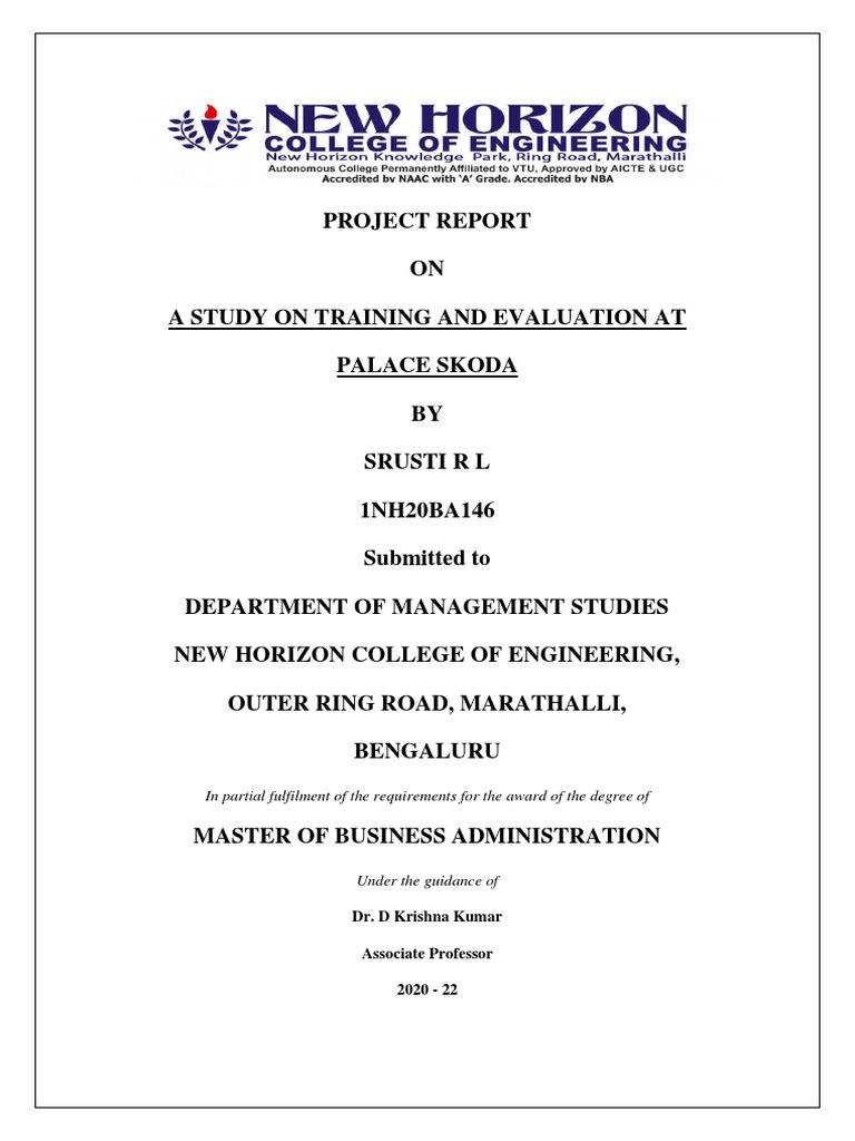Project Sample Mba Prasad | PDF | Employee Retention | Employment