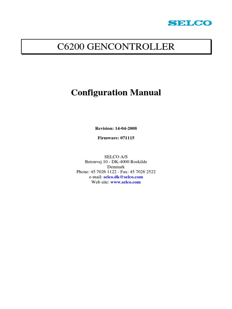 Selco-C6200 Configuration-Manual en 2017 | PDF | Command Line Interface ...