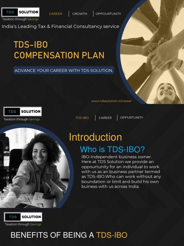 TDS-IBO Compensation Plan | PDF | Taxes | Salary