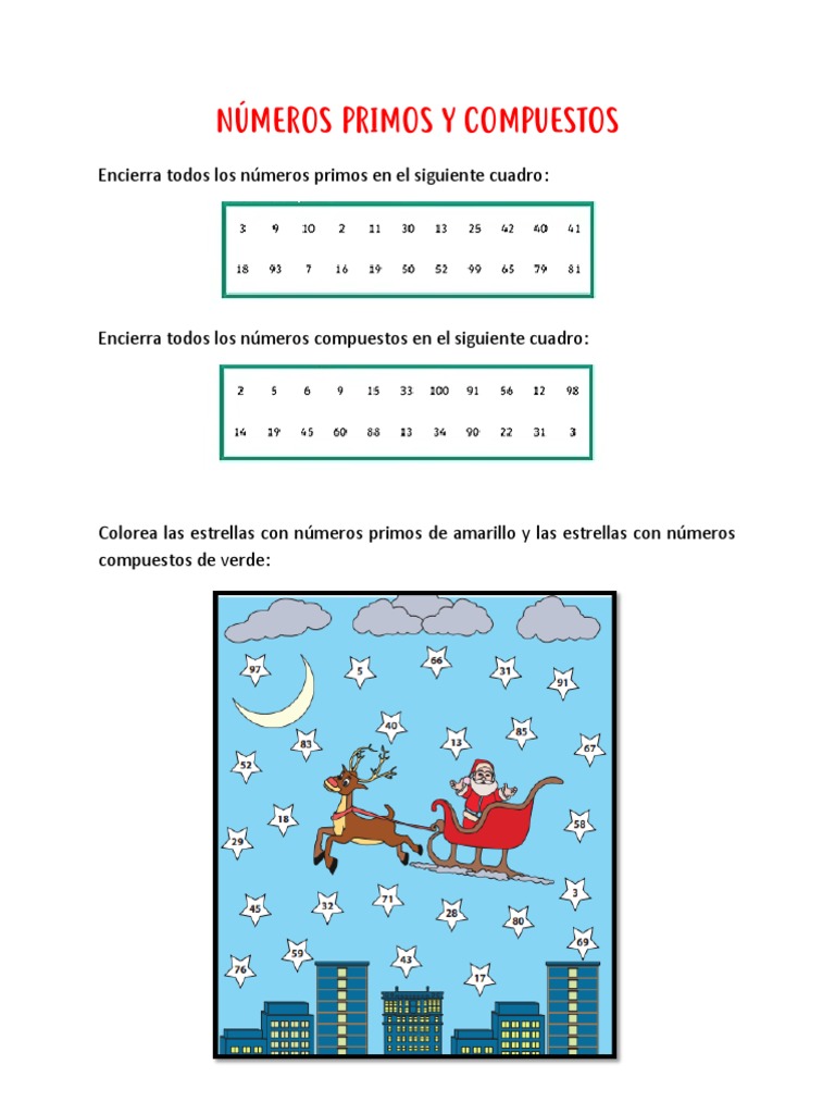 Números Primos y Compuestos | PDF