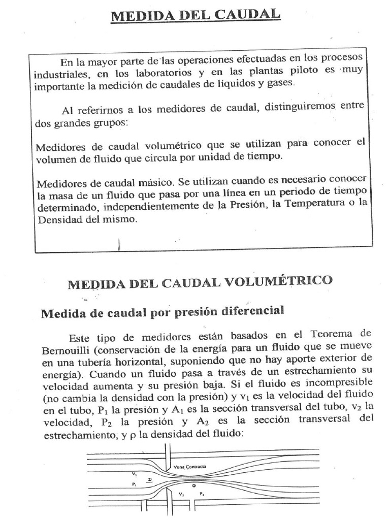 Medida de Caudal 1 | PDF