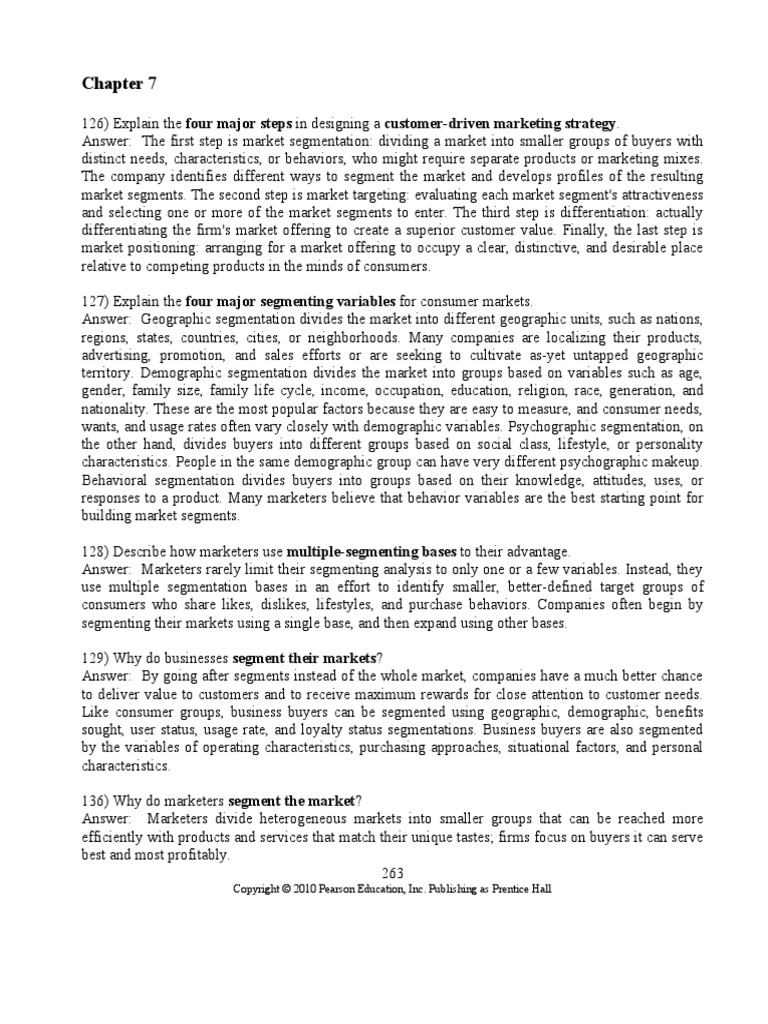 Final Pom Qa Pdf Market Segmentation Marketing 