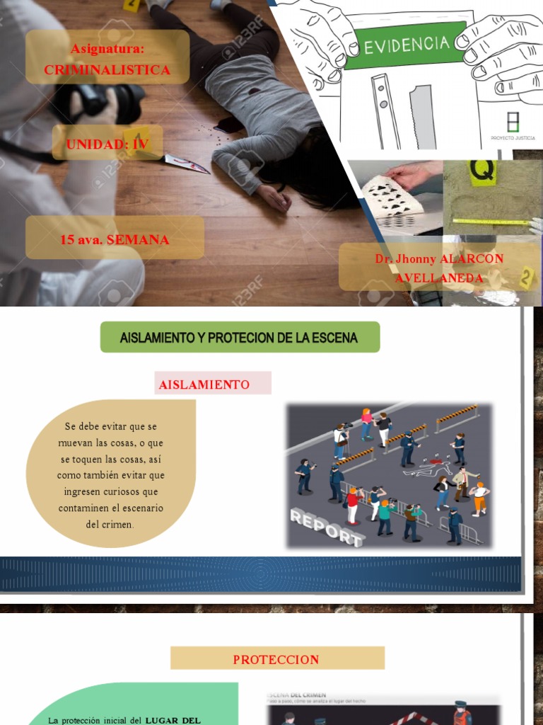 Aislamiento y Proteccion de La Escena | PDF