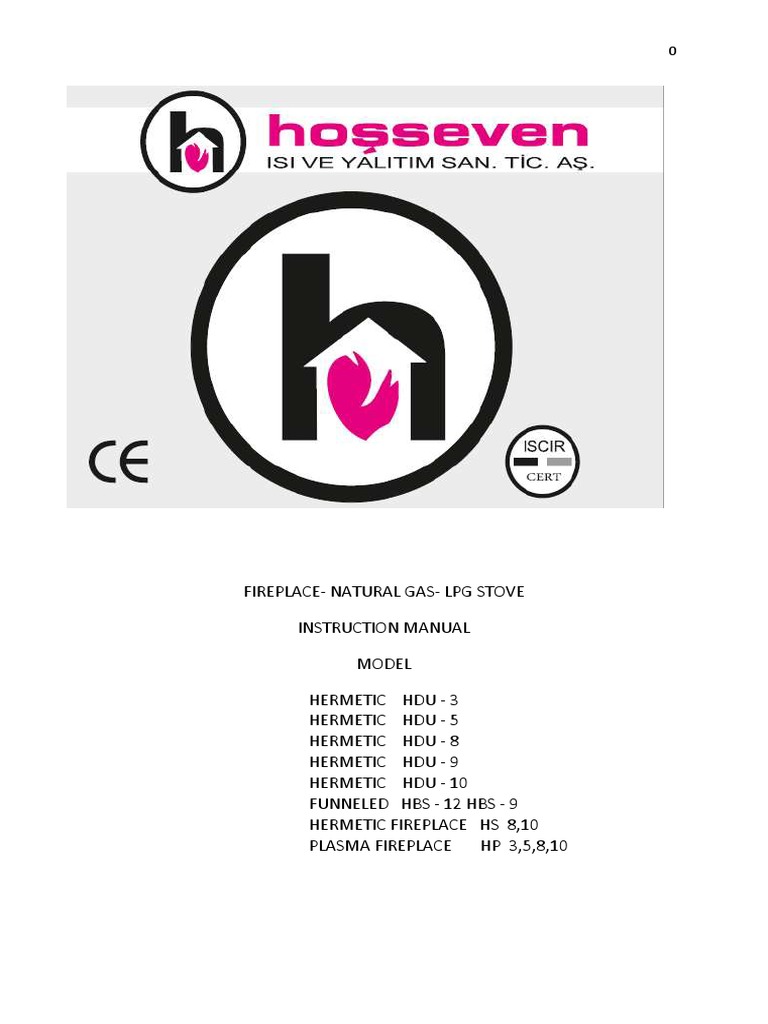 Hosseven Bedienungsanleitung Engl | PDF | Stove | Thermostat