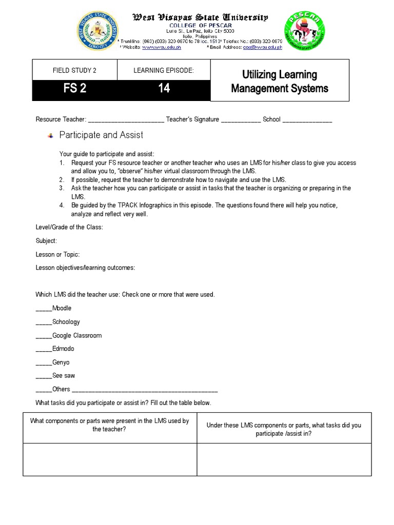 FS 2 Episode 14 | PDF | Teachers | Pedagogy