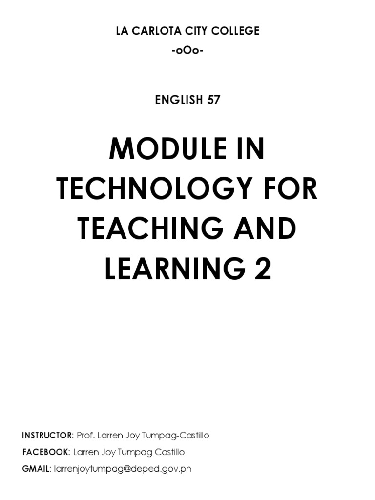 English 57 Prelim Module 2 | PDF | Teaching Method | Teachers