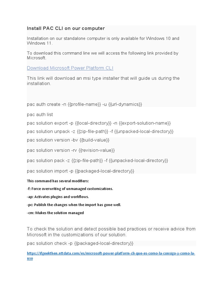 Pac Cli | PDF | Command Line Interface | Application Software