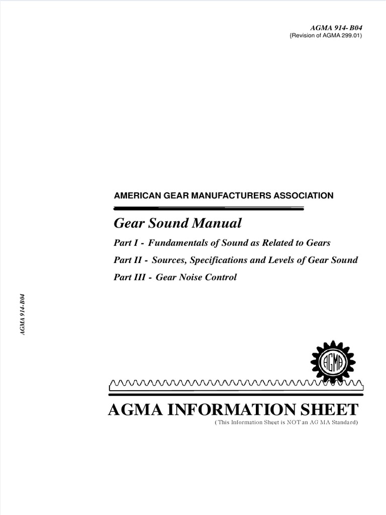 Agma 914 b04 | PDF | Sound | Decibel