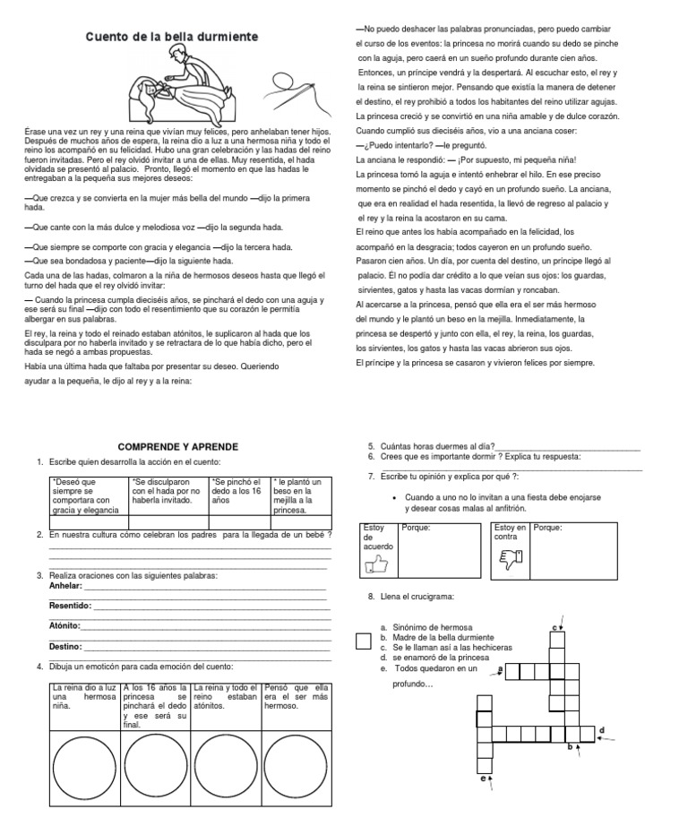 LA BELLA DURMIENTE_ PLAN LECTOR | PDF | Bella Durmiente | Hadas