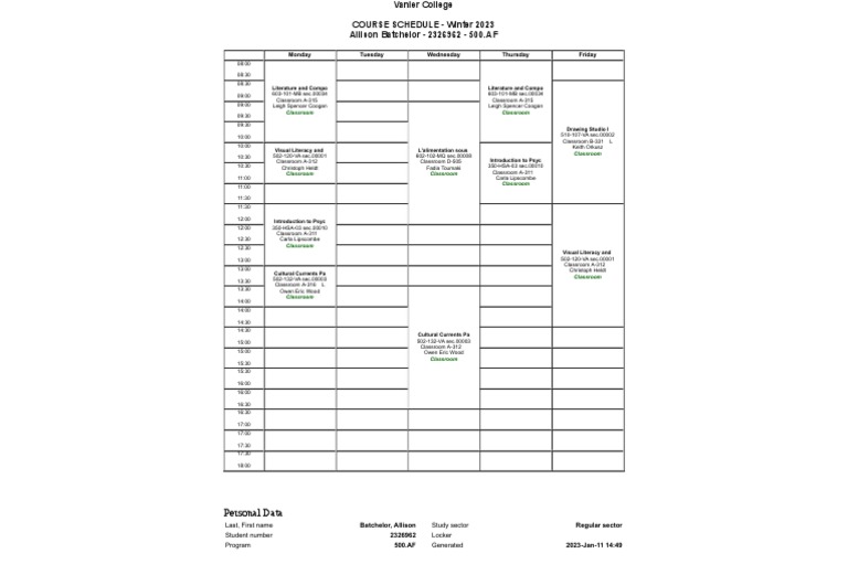 Omnivox - Vanier College | PDF