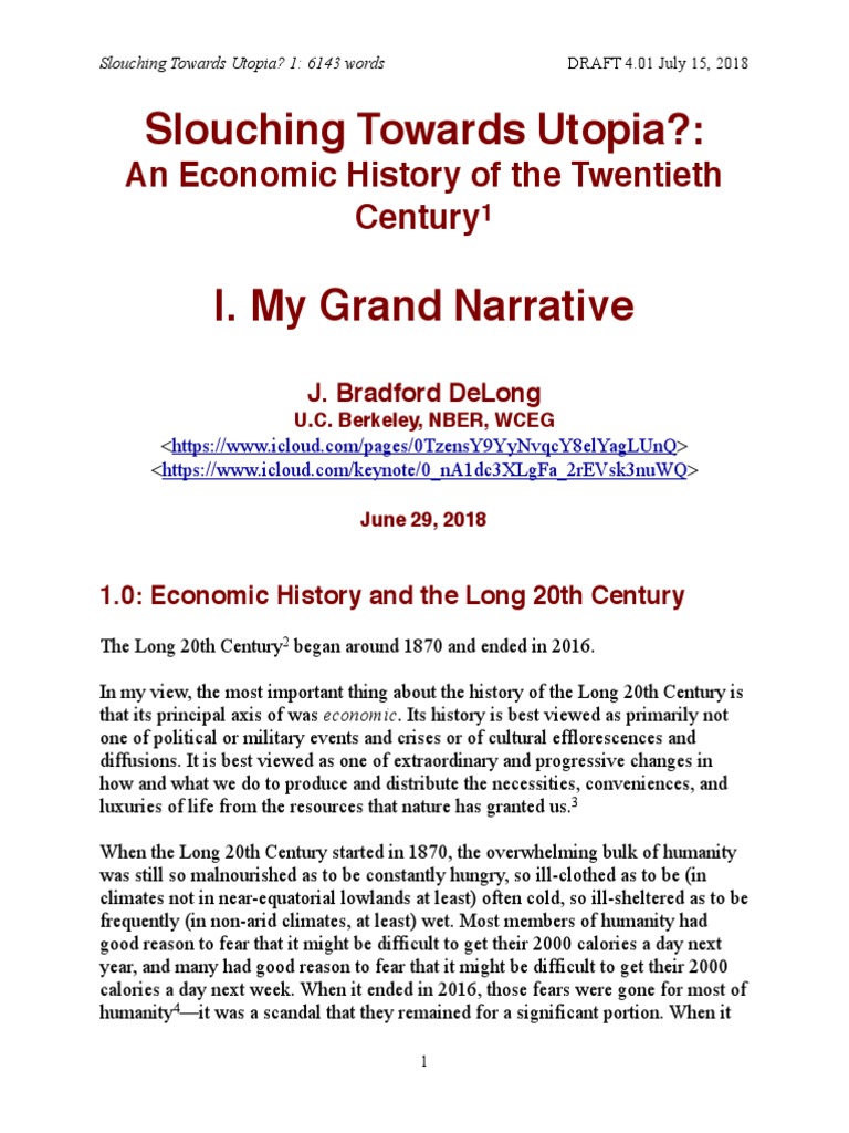 Slouching Towards Utopia | PDF | Economics | Economic Growth