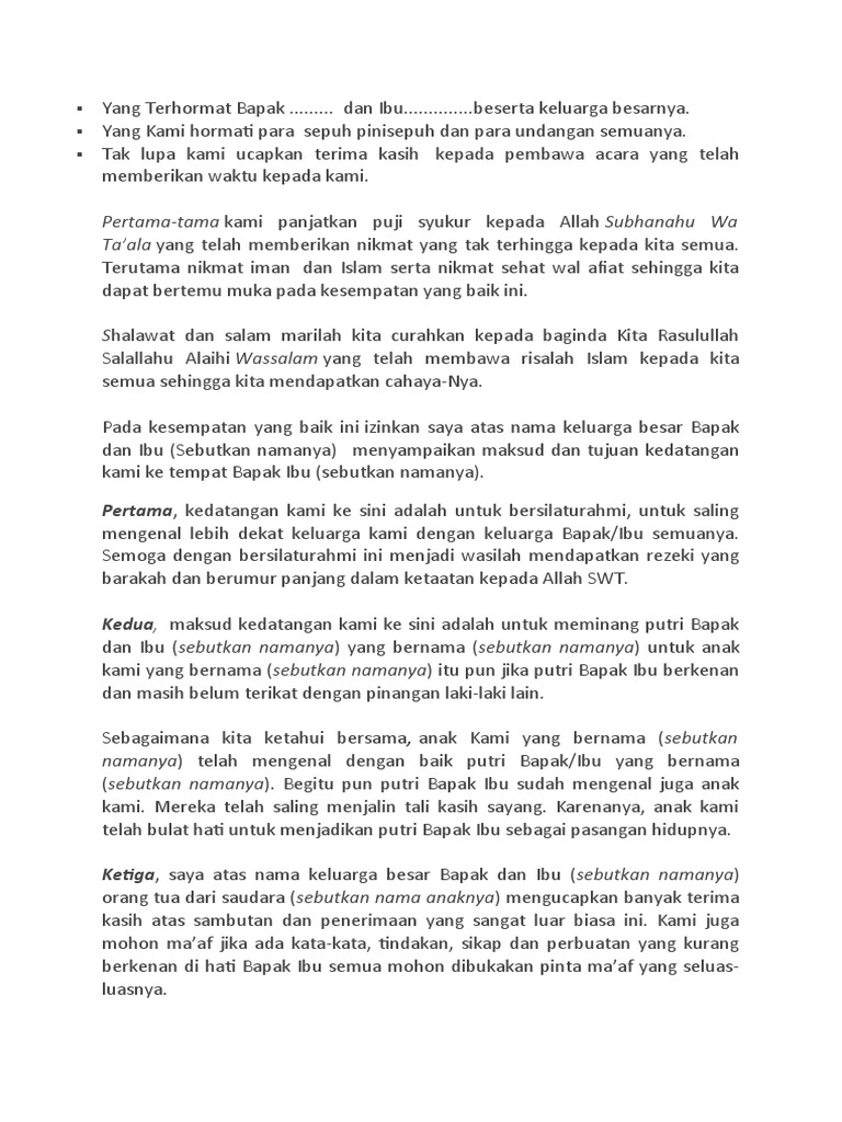 Teks Lamaran 1 | PDF