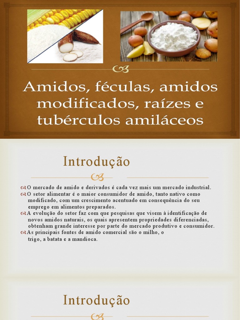 Aula 10 - Amidos e Féculas | PDF | Amido | Substancias químicas