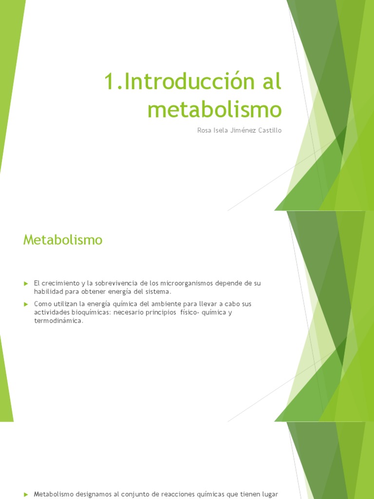 Introducción Al Metabolismo | Download Free PDF | Enzima | Metabolismo Introducción Al Metabolismo | Download Free PDF | Enzima | Metabolismo