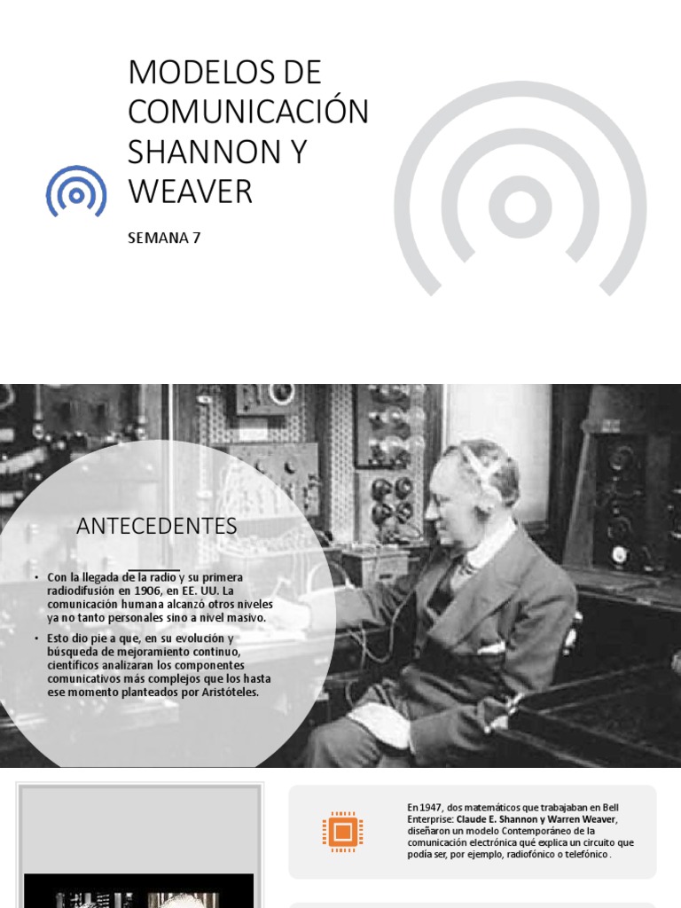 Modelos de Comunicacion - Shannon y Weaver | PDF