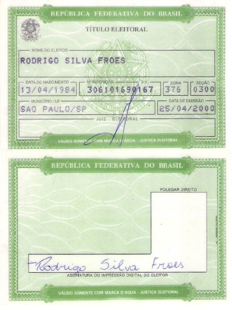 Título de Eleitor | PDF