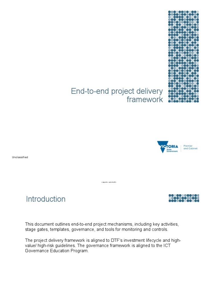 Pm Guide 03 End To End Project Delivery Framework Pdf Project