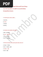 MS Excel MCQ Questions and Answers PDF | PDF | Microsoft Excel | Spreadsheet