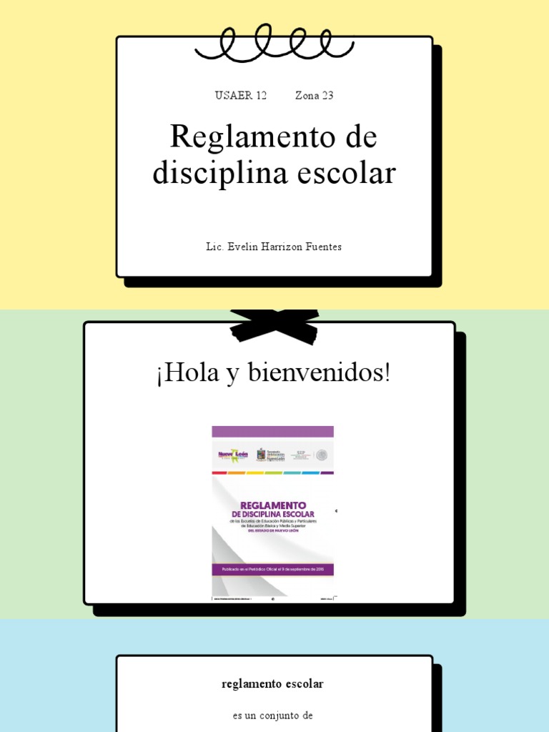 Reglamento de Disciplina Escolar | PDF | Disciplinas | Modificación de ...