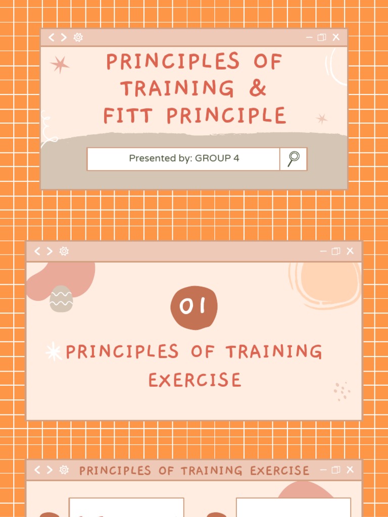 PE GROUP 4 REPORT Principles of Training FITT Principle | PDF ...