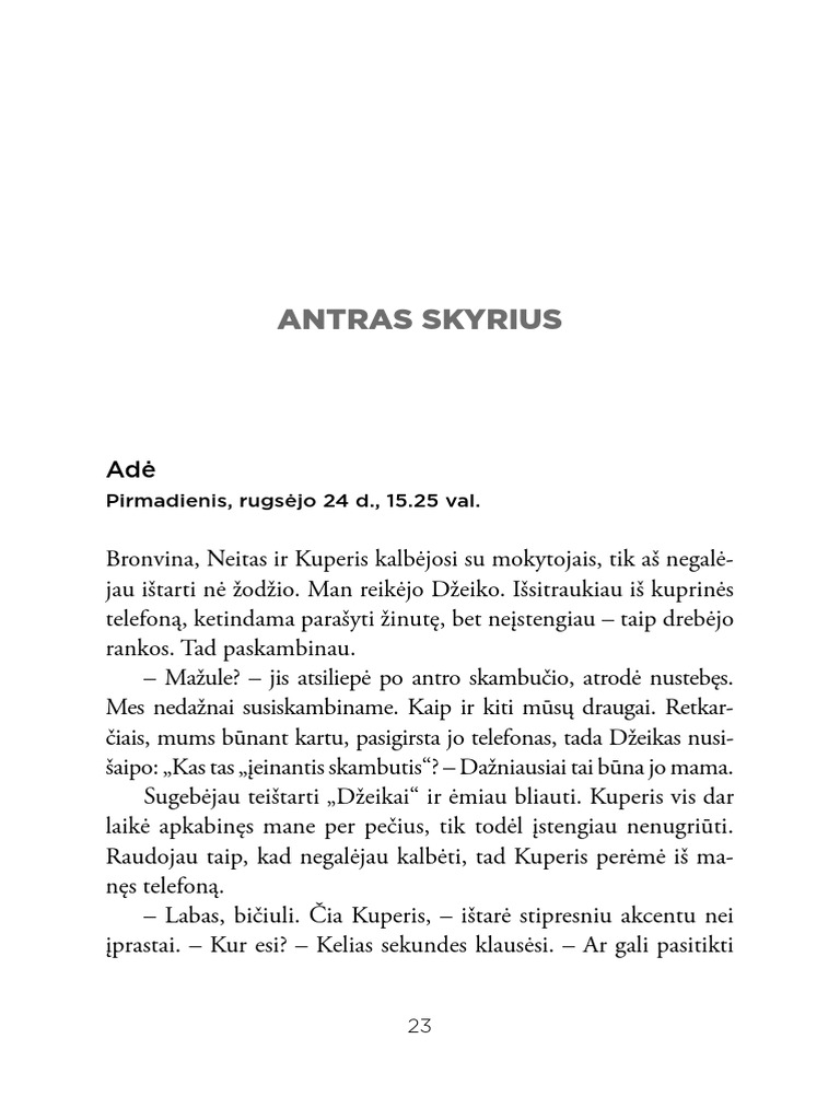 Vienas Is Musu Meluoja Istrauka | PDF