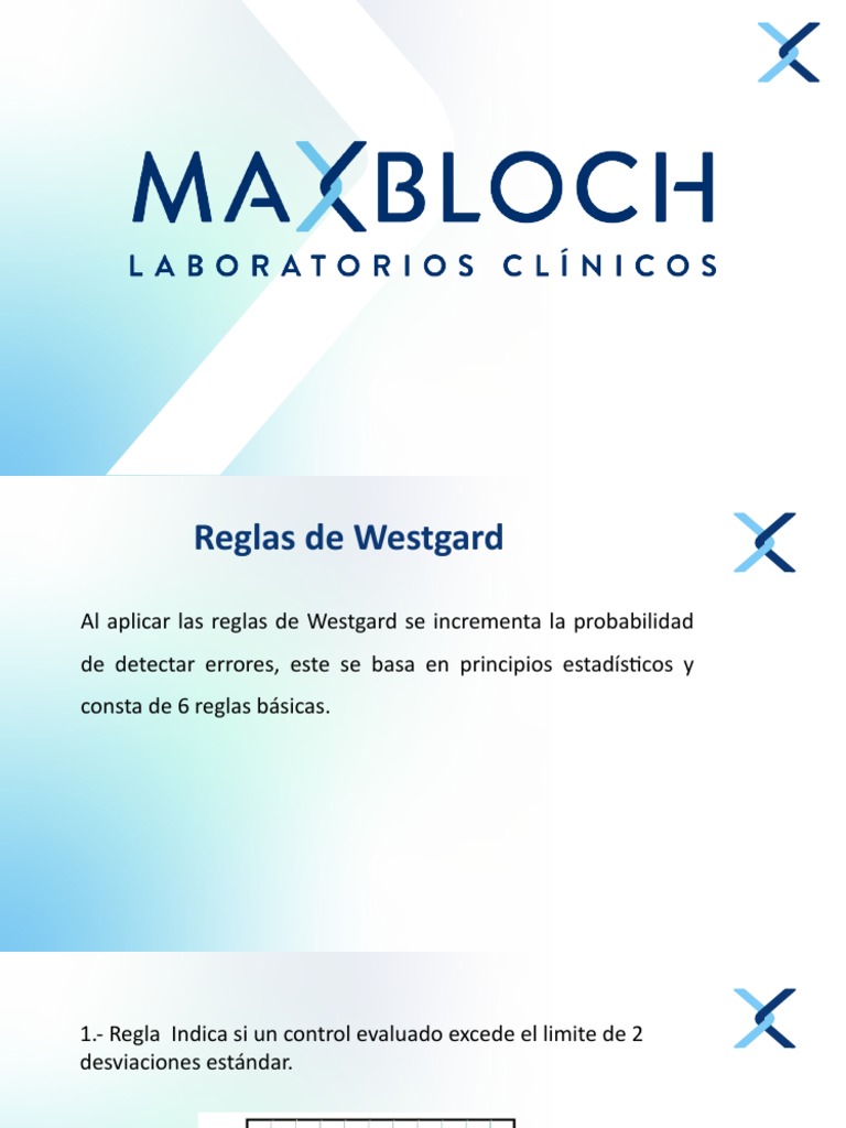 Reglas de Westgard | PDF