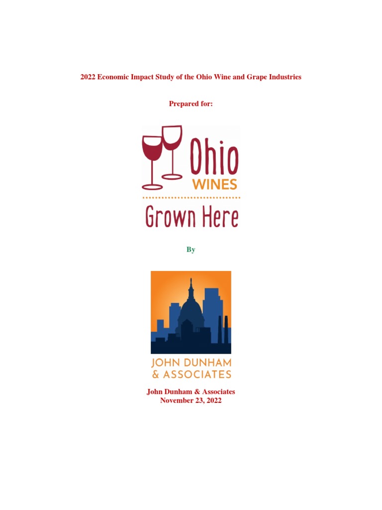 Ohio Wine and Grape Industry Impact 2022 | PDF | Taxes | Input–Output Model
