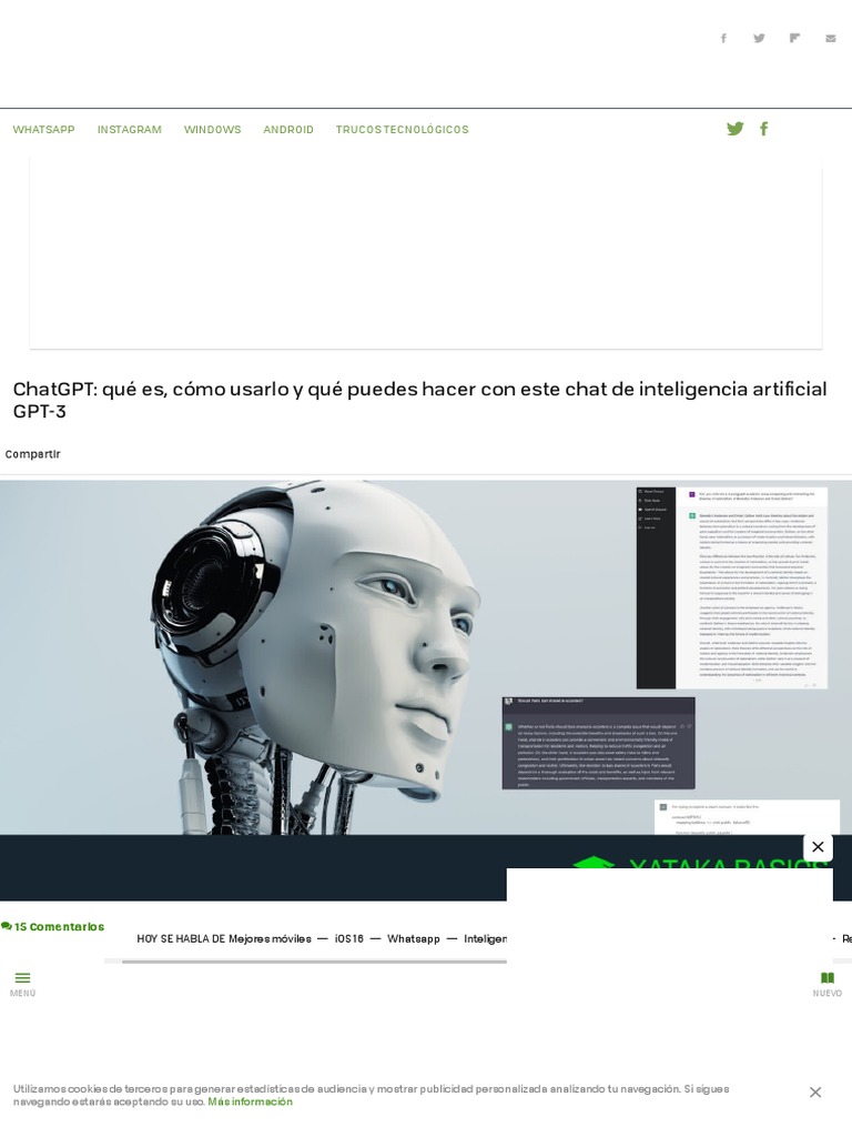 ChatGPT - Qué Es, Cómo Usarlo y Qué Puedes Hacer Con Este Chat de ...