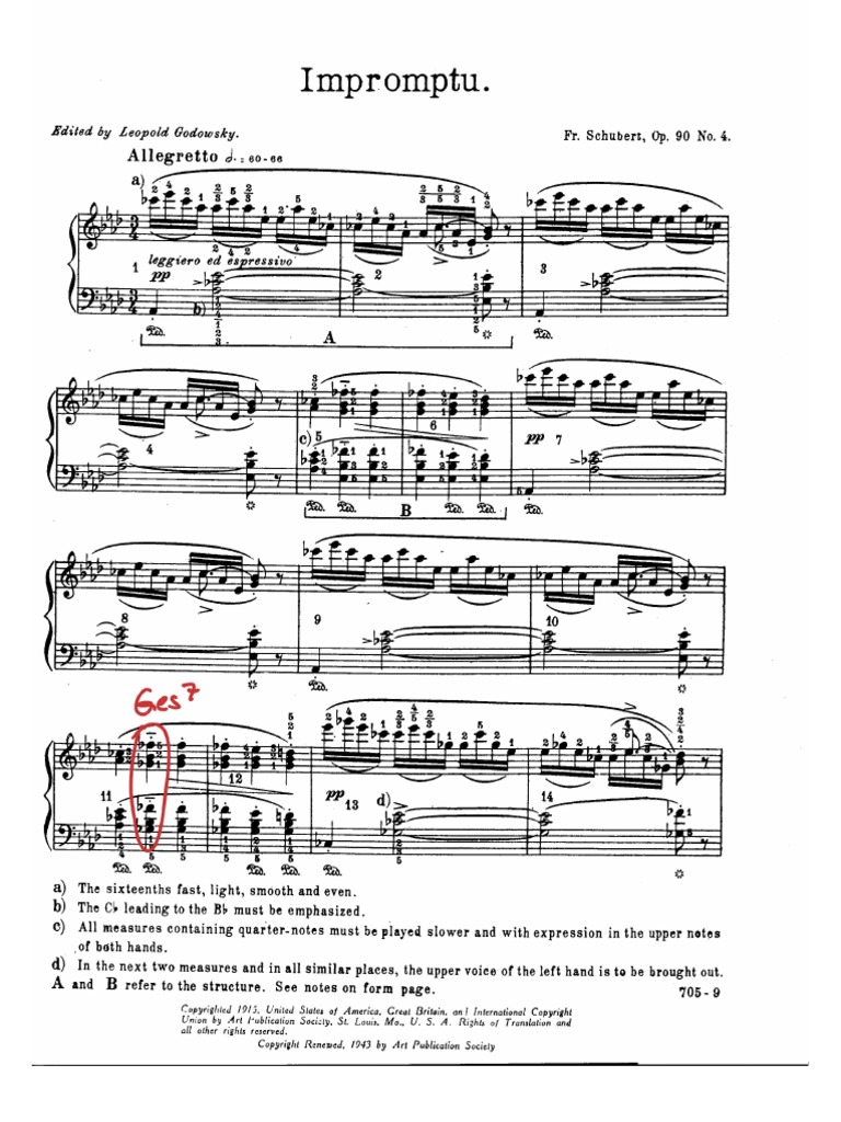 Schubert Impromptu Op.90 | PDF