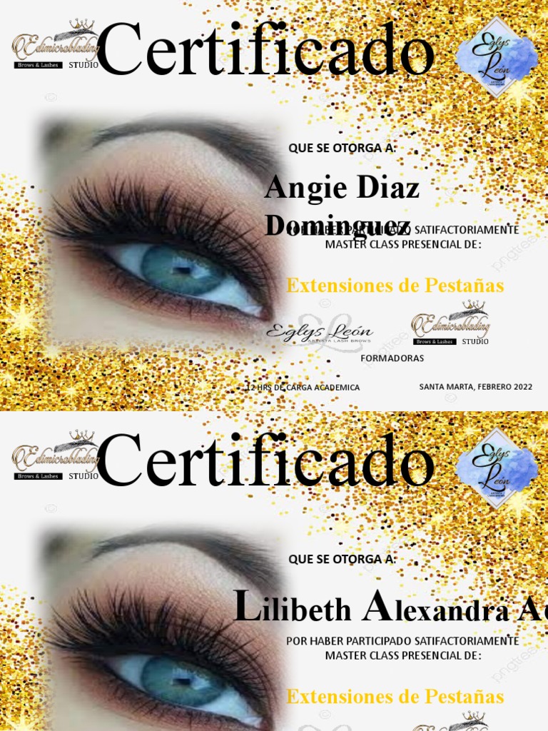 CERTIFICADOS Master Class Imprimir | PDF