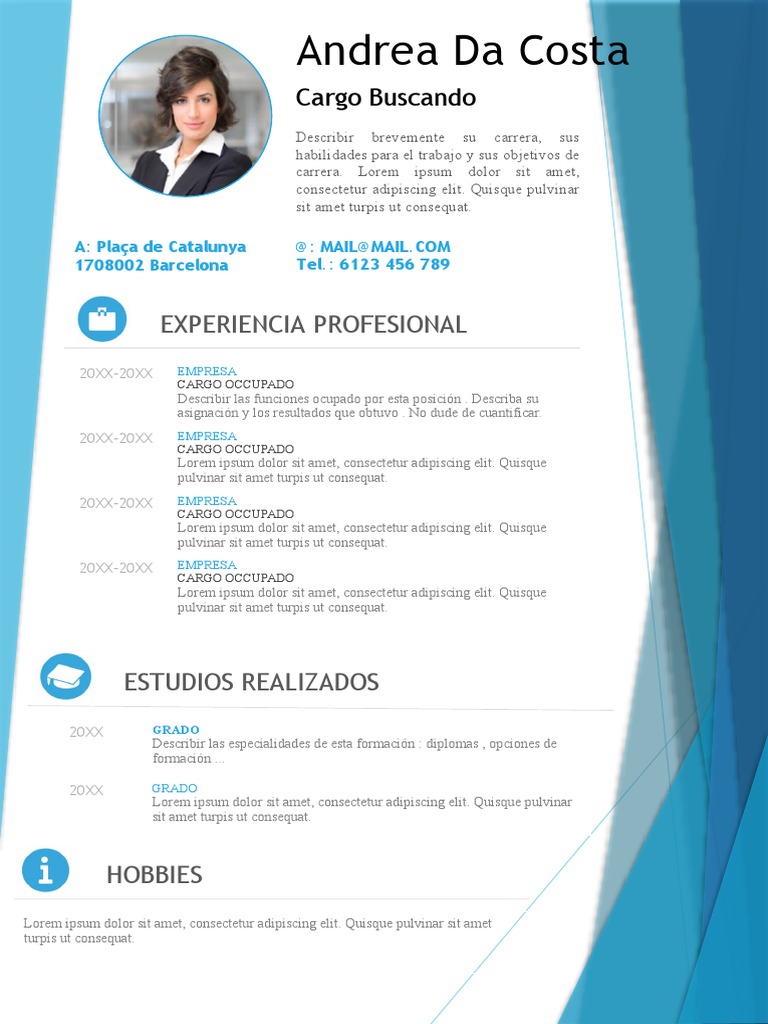 Modelo de Curriculum | Descargar gratis PDF | Informática