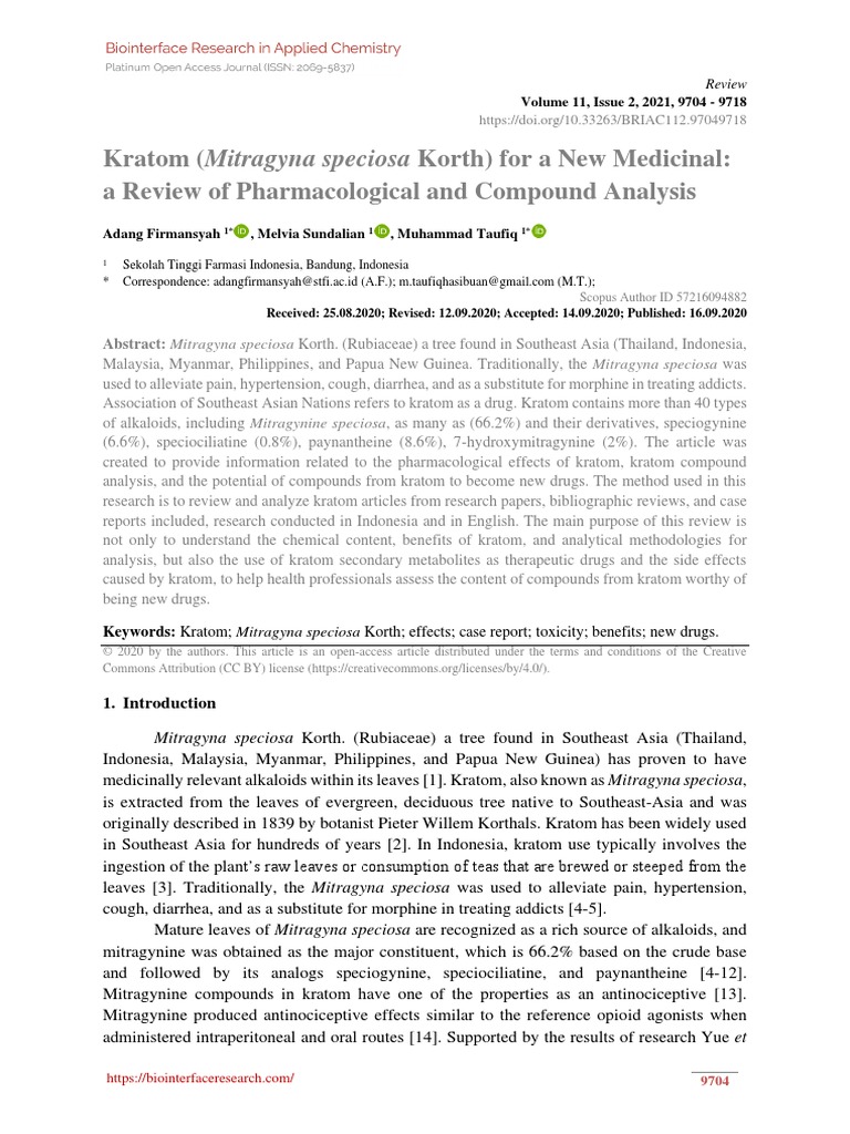 Research Kratom | PDF