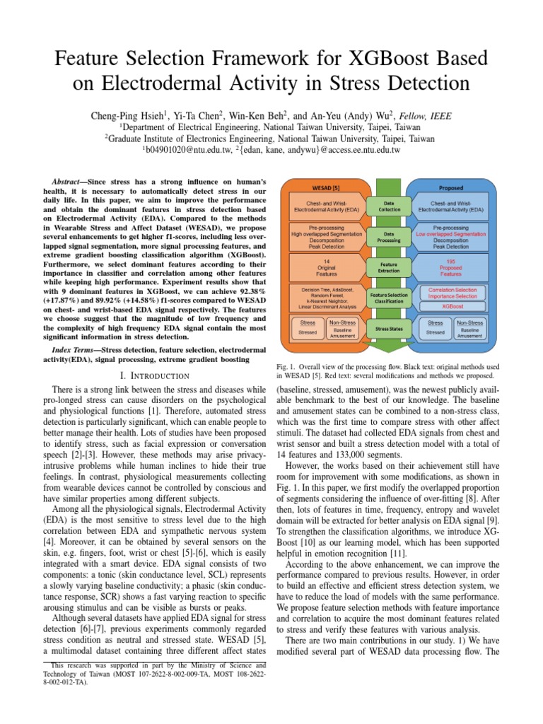 2019-Feature Selection Framework For XGBoost Based On Electrodermal ... 2019-Feature Selection Framework For XGBoost Based On Electrodermal ...