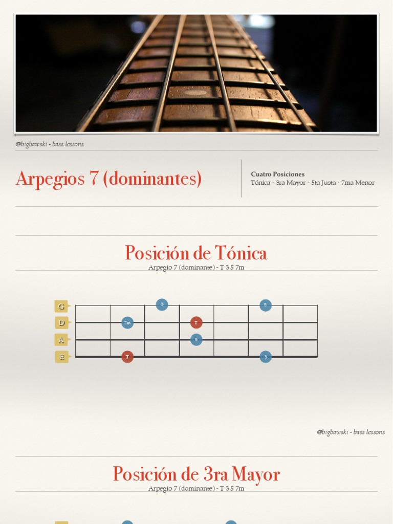 Arpegio 7 (Dominante) | PDF | Teoría musical | Elementos de la música