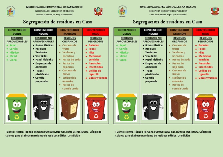 Folleto Segregación de Residuos en Casa | PDF