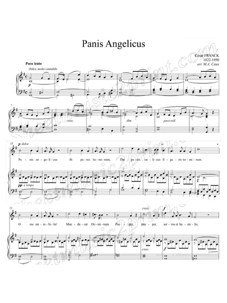 Panis Angelicus - César Frank | PDF