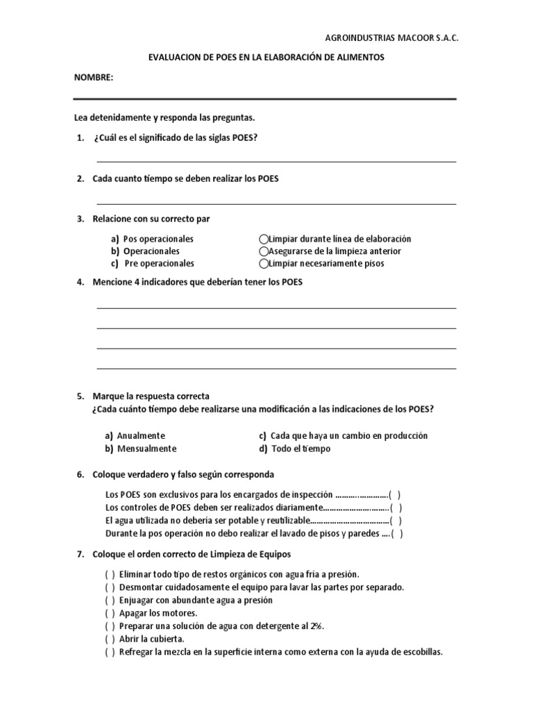 Examen de Poes | PDF