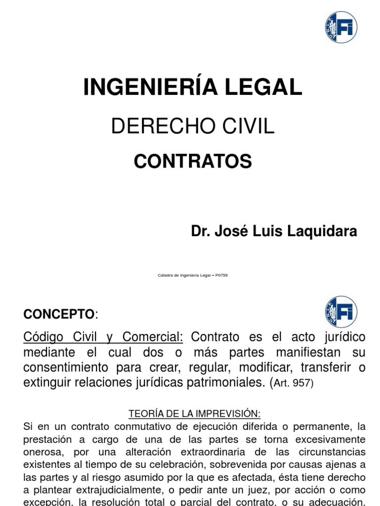 Elementos y Tipos de Contratos Civiles | PDF | Ley de fideicomiso ...