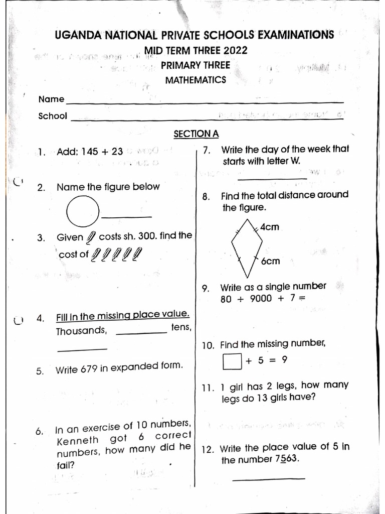 P3 Mid Term 3 Unpse | PDF