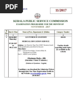 Rotation Chart - Kerala Public Service Commission, Government of Kerala ...