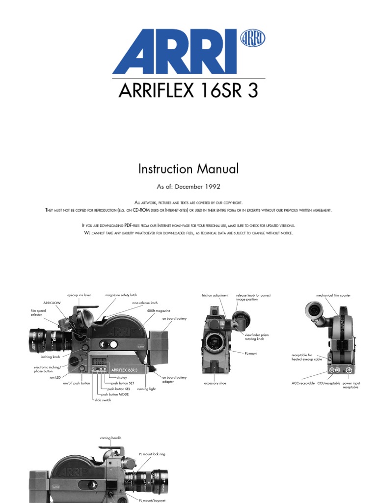 Arri 16SR3 | PDF | Camera | Power Supply