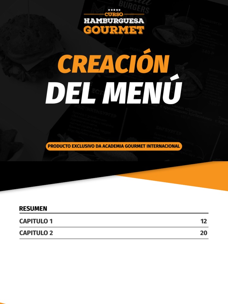E-Book - Gestión de Menú | PDF | Hamburguesas | Planificación