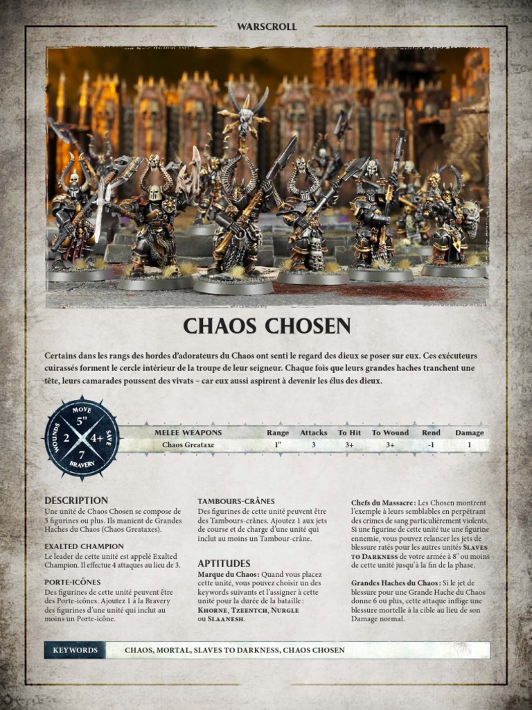 Datasheet des Chosen du Chaos | PDF | Histoire