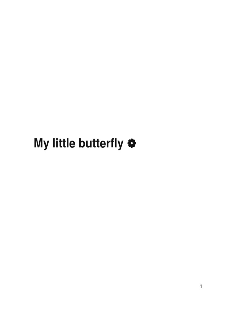 My Little Butterfly | PDF