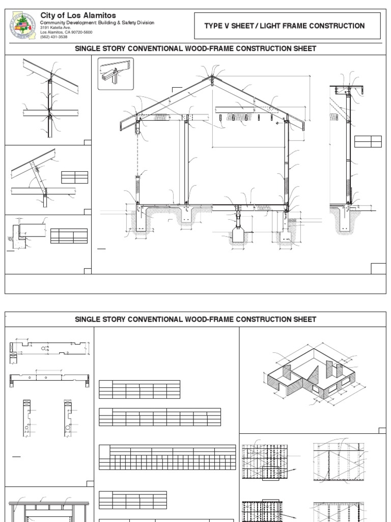 City of Los Alamitos: Type V Sheet / Light Frame Construction Single ...