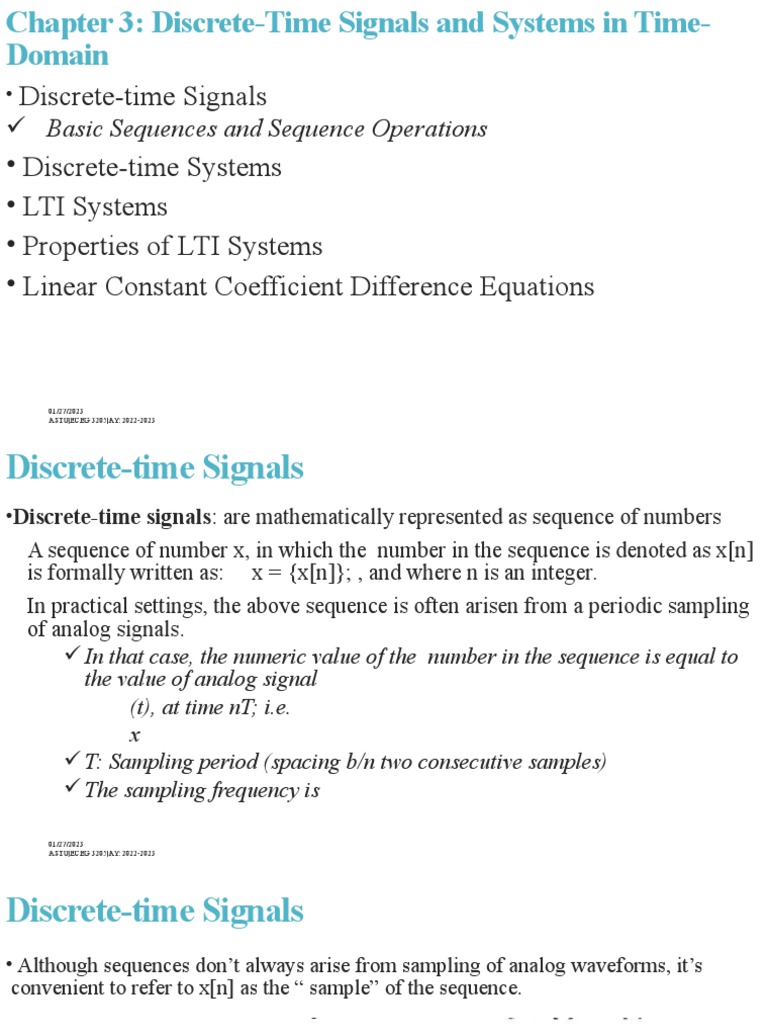 Chapter 3 | PDF | Recurrence Relation | Discrete Time And Continuous Time
