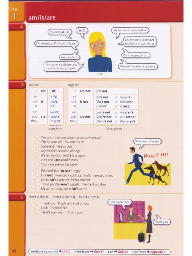 Essential Grammar in Use. 4th Ed - VERB TO BE | PDF