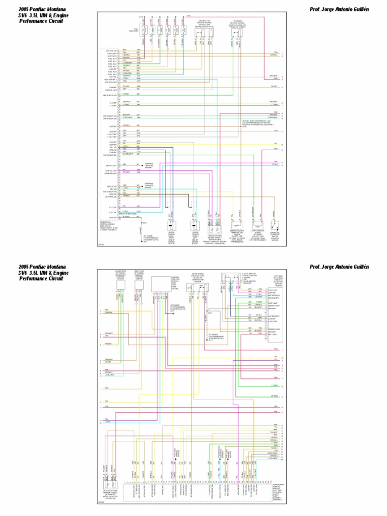 2005 Pontiac Montana SV6 3.5L VIN 8, Engine Performance Circuit | PDF