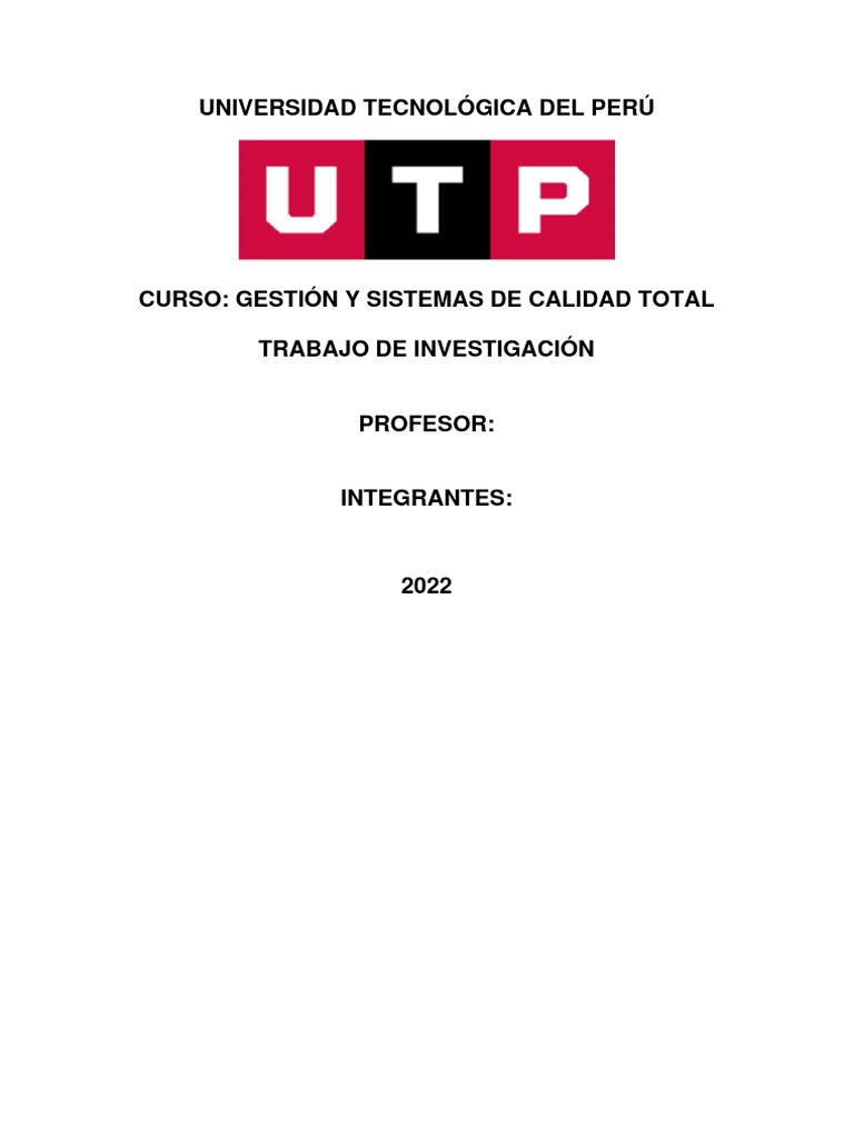 TF Iso 9001 | PDF | Calidad (comercial) | Gestión de la calidad