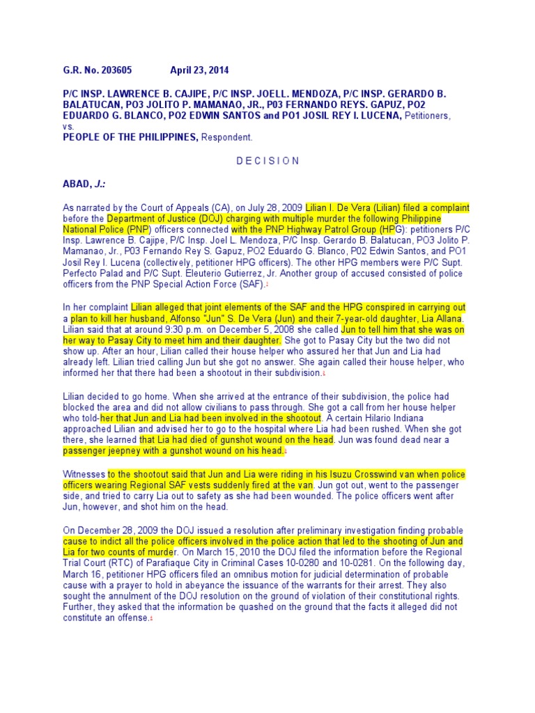 Cajipe vs. People | PDF | Lawsuit | Prosecutor